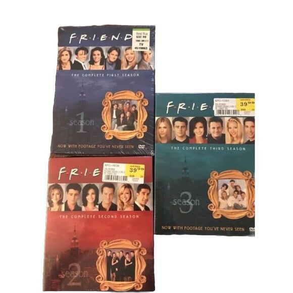 Media | Friends Dvd Complete First 3 Seasons Brand New Unopened | Poshmark